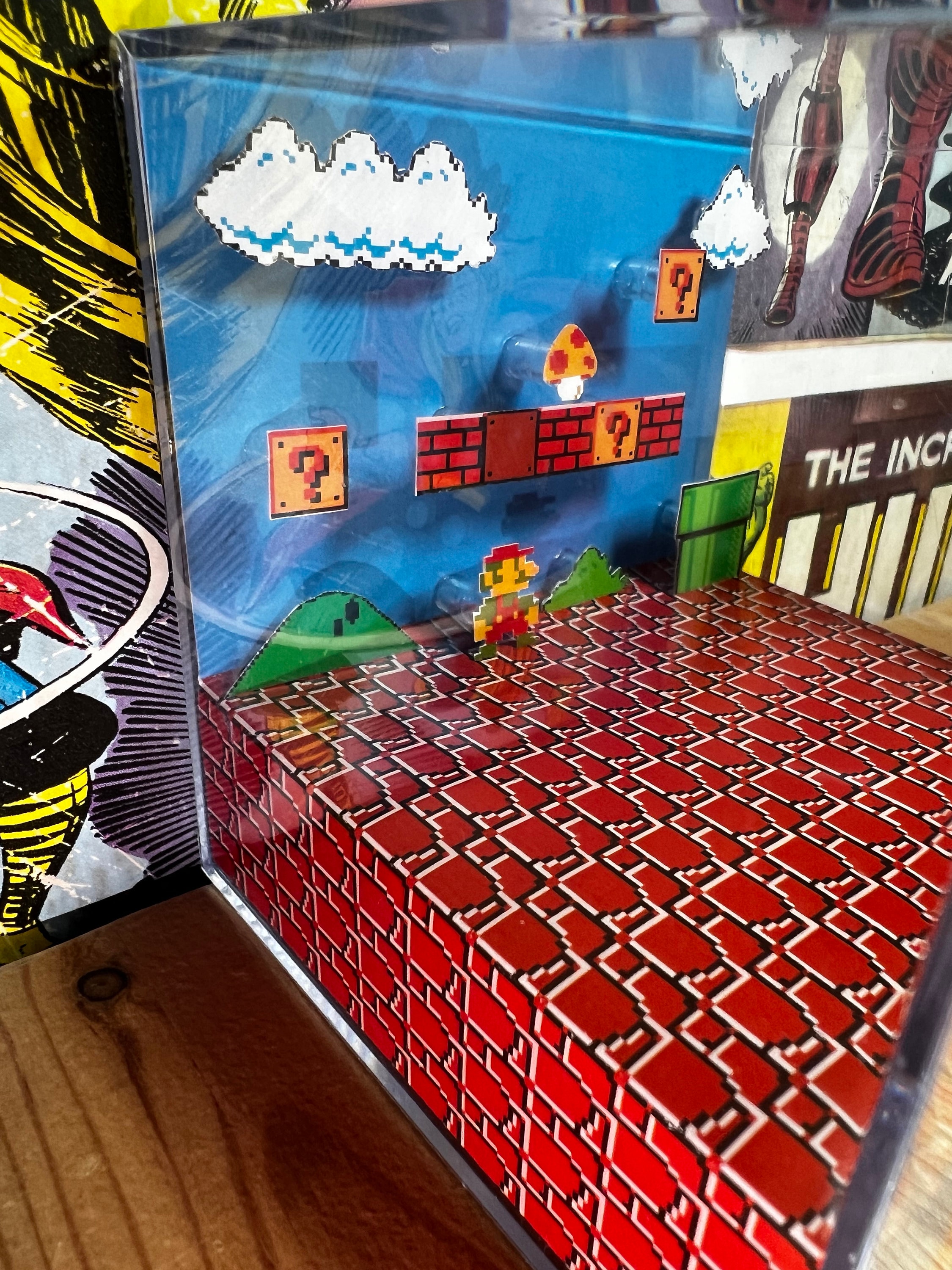 Super Mario Bros 3 3D Cube Diorama - Etsy