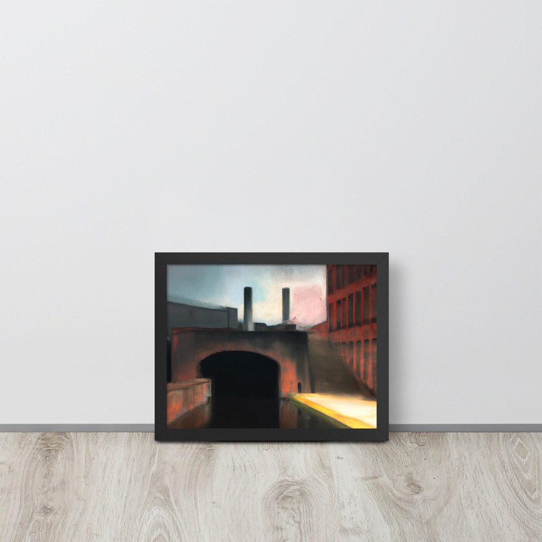 Vintage Industrial Revolution Poster in Wooden Frame - A Tribute to the ...