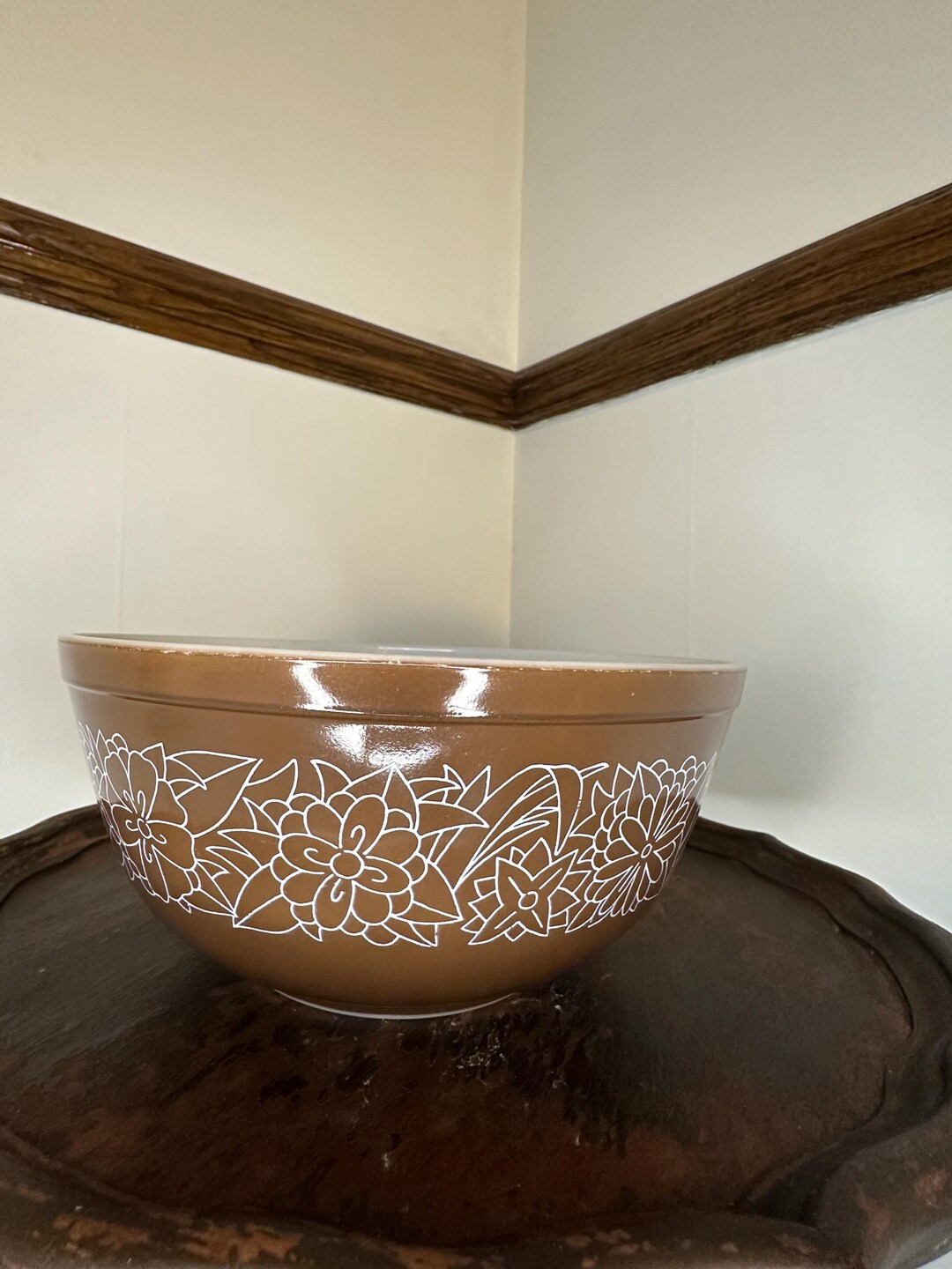Pyrex 403 Woodland Mixing Bowl - Etsy