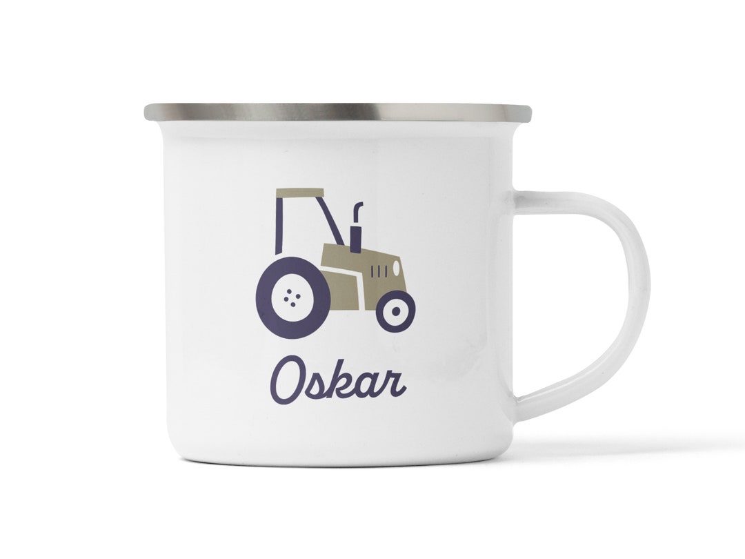 Tractor Children's Mug With Personalization, Birthday Gift, Gift Idea ...