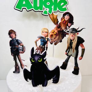 Customized Birthday Cake Topper, How to Train Your Dragon Theme - Etsy