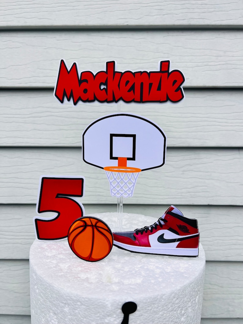 Inspired Sneaker Personalized Cake Topper, Custom Cake Topper Sneaker ...