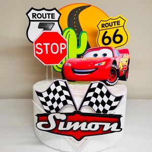 Cars Cake Topper, Cars Birthday Party, Cars Topper, Cars Cake ...