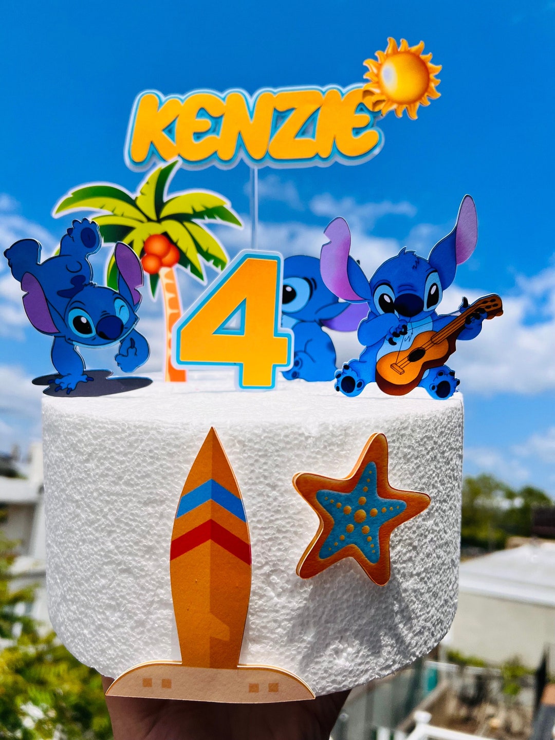 Stitch Cake Topper, Stitch Birthday, Stitch Party, Cake Topper ...