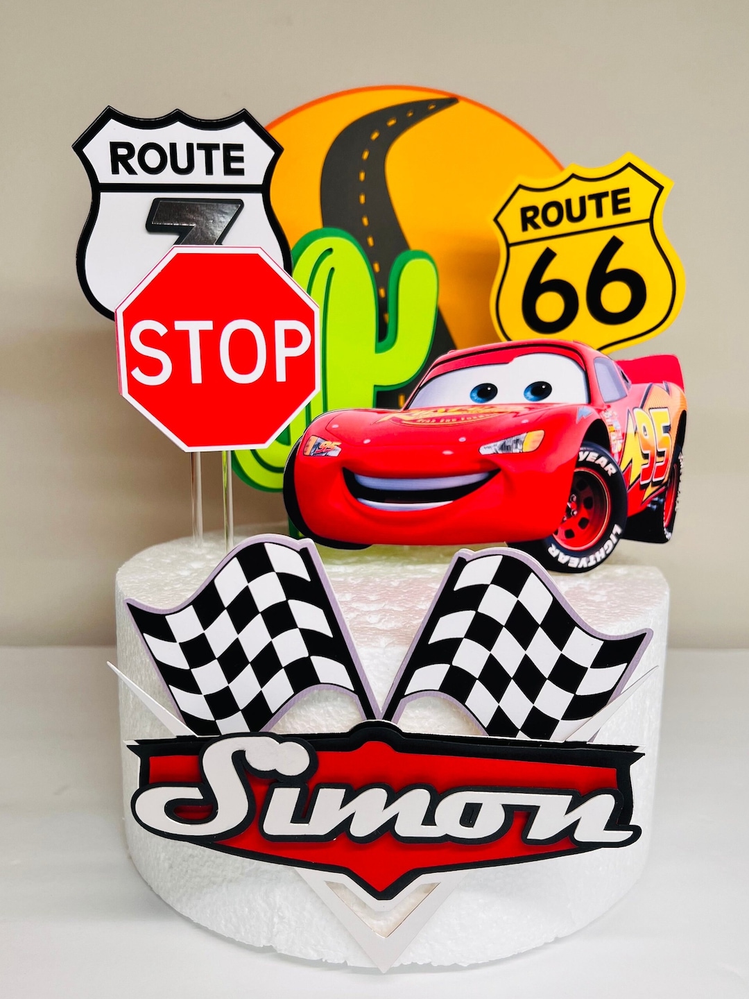 Cars Cake Topper, Cars Birthday Party, Cars Topper, Cars Cake ...