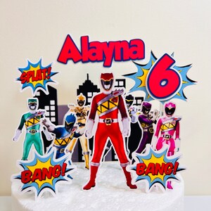 Power Rangers Cake Topper, Power Rangers Theme, Heroes Decor ...
