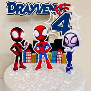 Spidey Cake Topper, Spidey and His Amazing Friends, Spidey Birthday ...