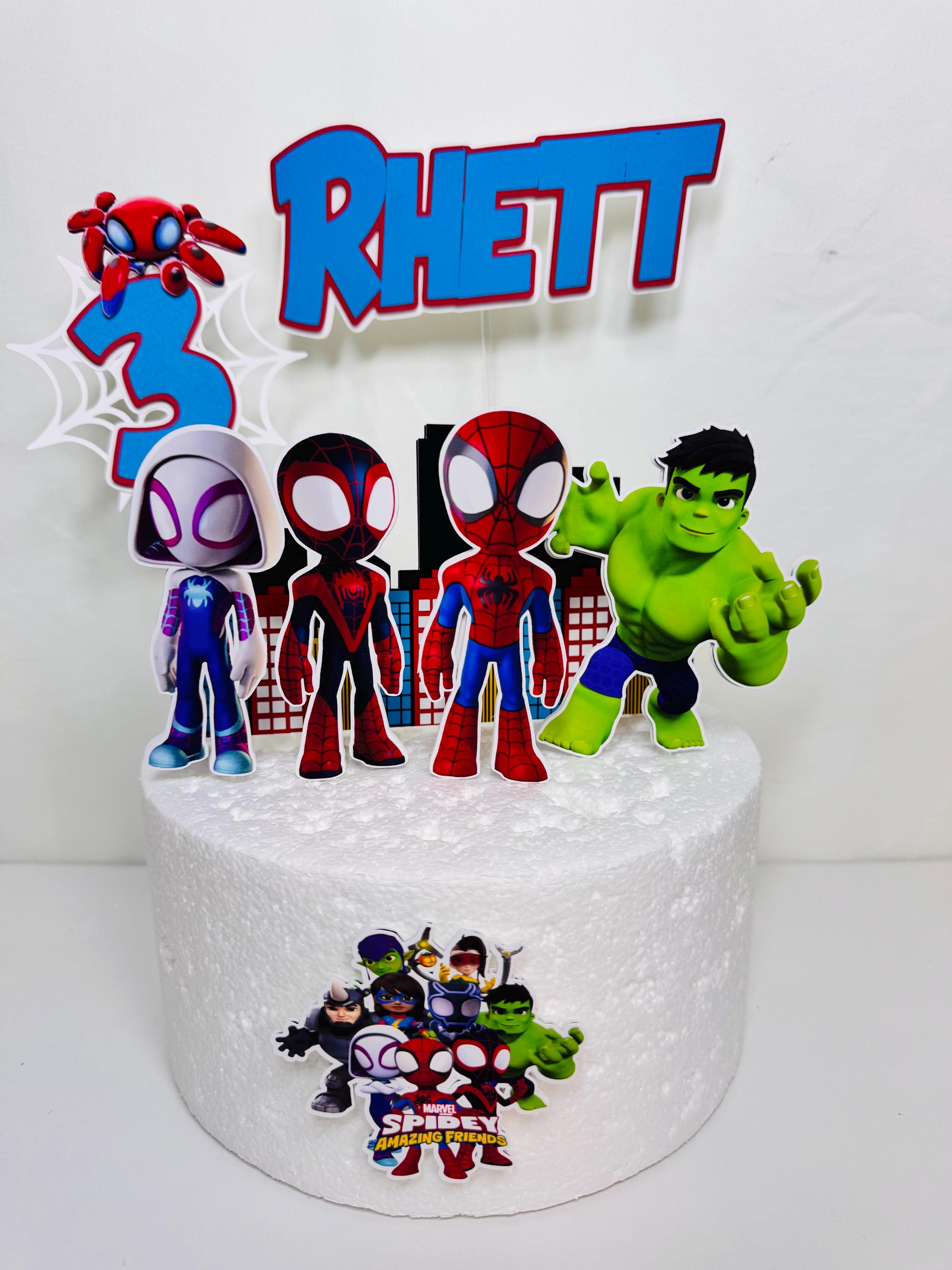 Spidey Cake Topper, Spidey and His Amazing Friends, Spidey Birthday ...