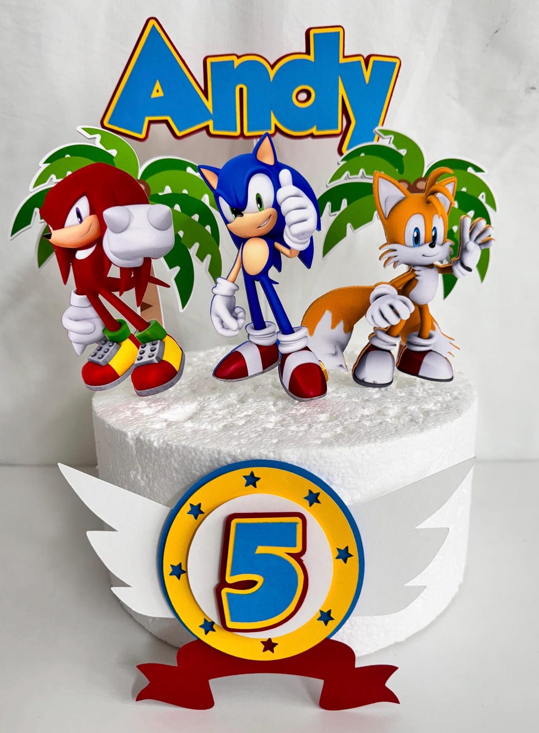 Sonic Cake Topper, Custom Topper Sonic - Etsy