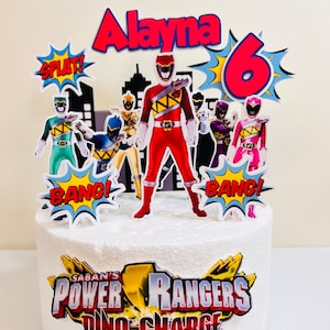 Power Rangers Cake Topper, Power Rangers Theme, Heroes Decor ...