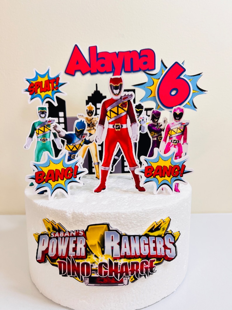 Power Rangers Cake Topper, Power Rangers Theme, Heroes Decor ...