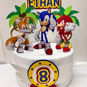 Sonic Cake Topper, Custom Topper Sonic - Etsy