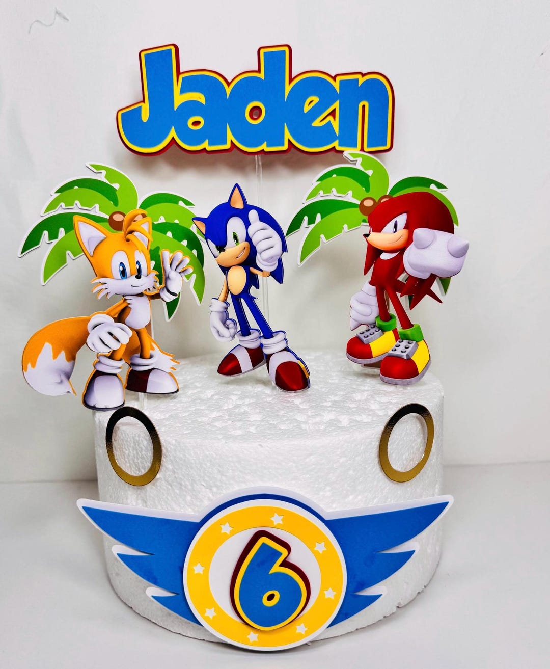 Sonic Cake Topper Custom Topper Sonic Etsy
