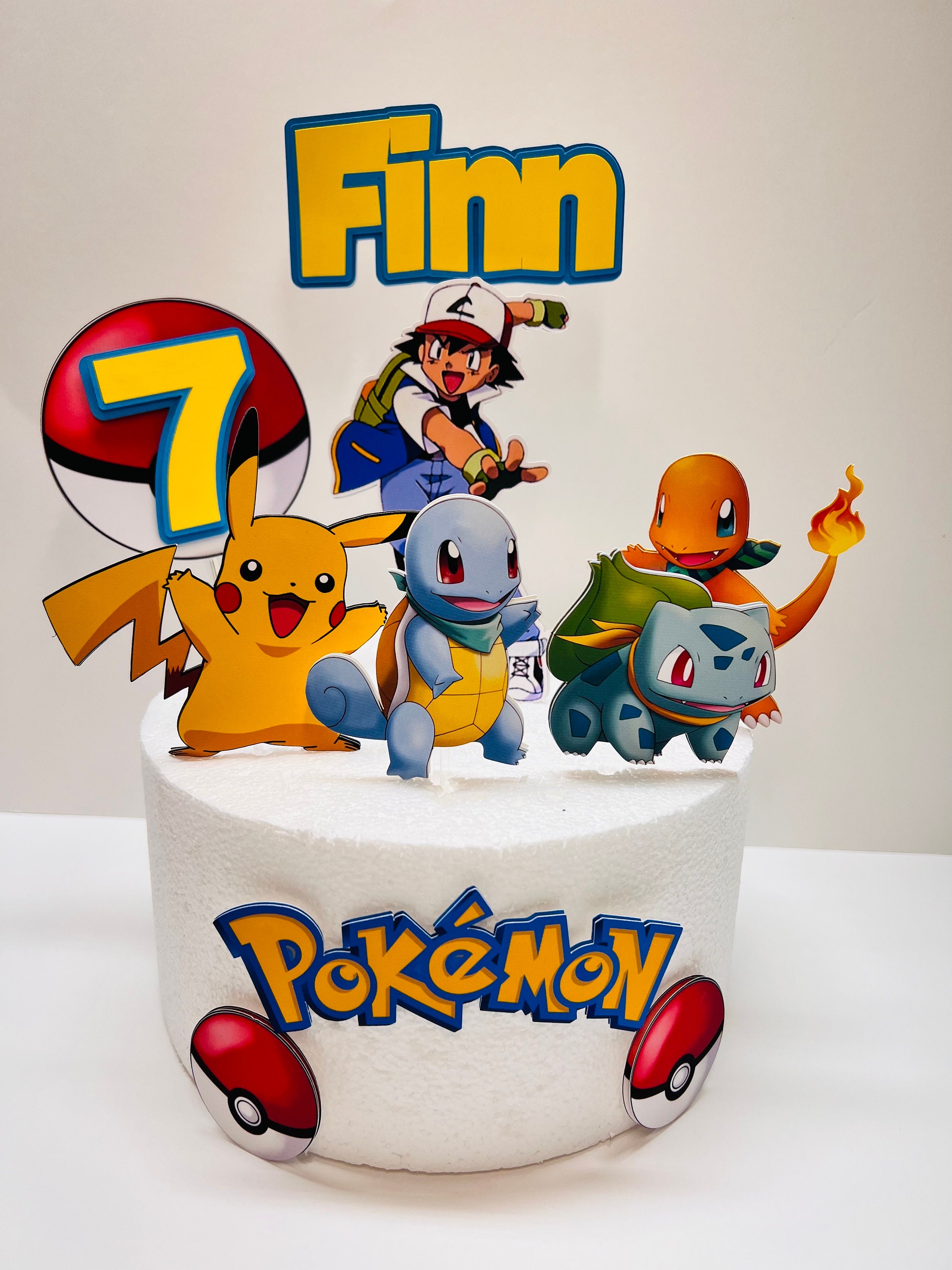 Pikachu Cake Topper Pokemon Cake Topper Custom Cake Topper - Etsy Australia