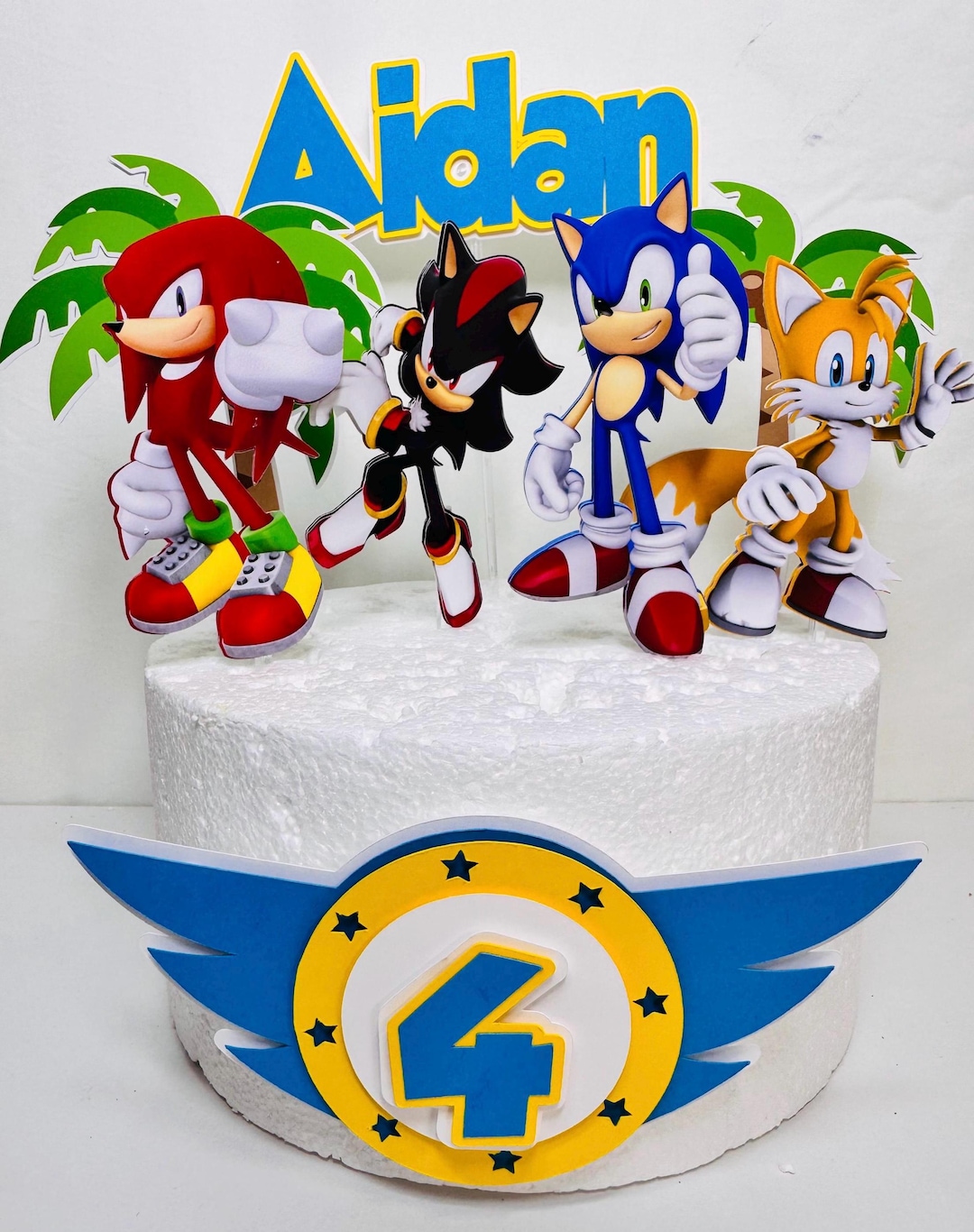 Sonic Cake Topper, Custom Topper Sonic, Sonic II - Etsy