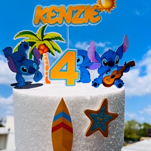 Stitch Cake Topper, Stitch Birthday, Stitch Party, Cake Topper ...