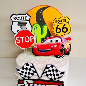 Cars Cake Topper, Cars Birthday Party, Cars Topper, Cars Cake ...