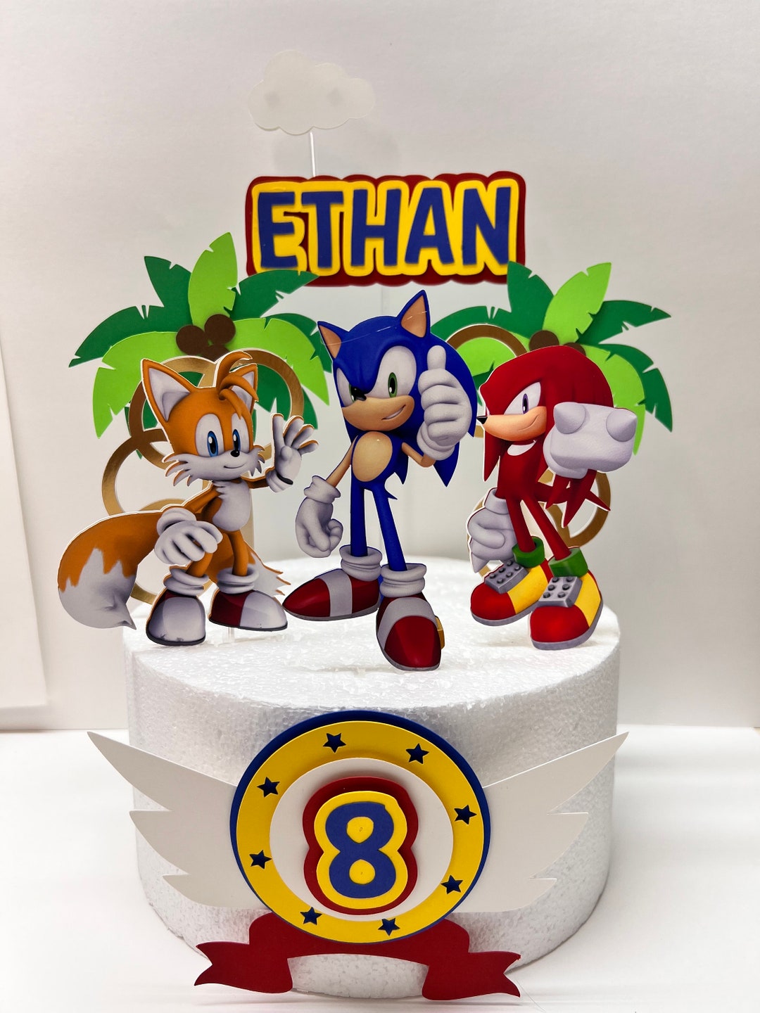 Sonic Cake Topper Custom Topper Sonic Etsy