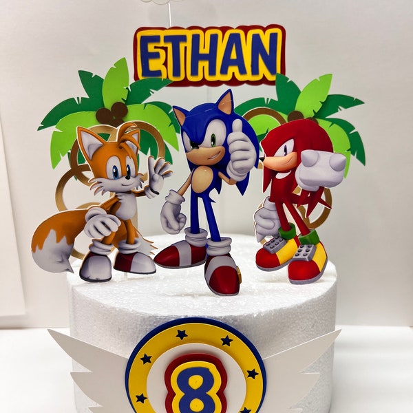 Sonic Cake Topper - Etsy