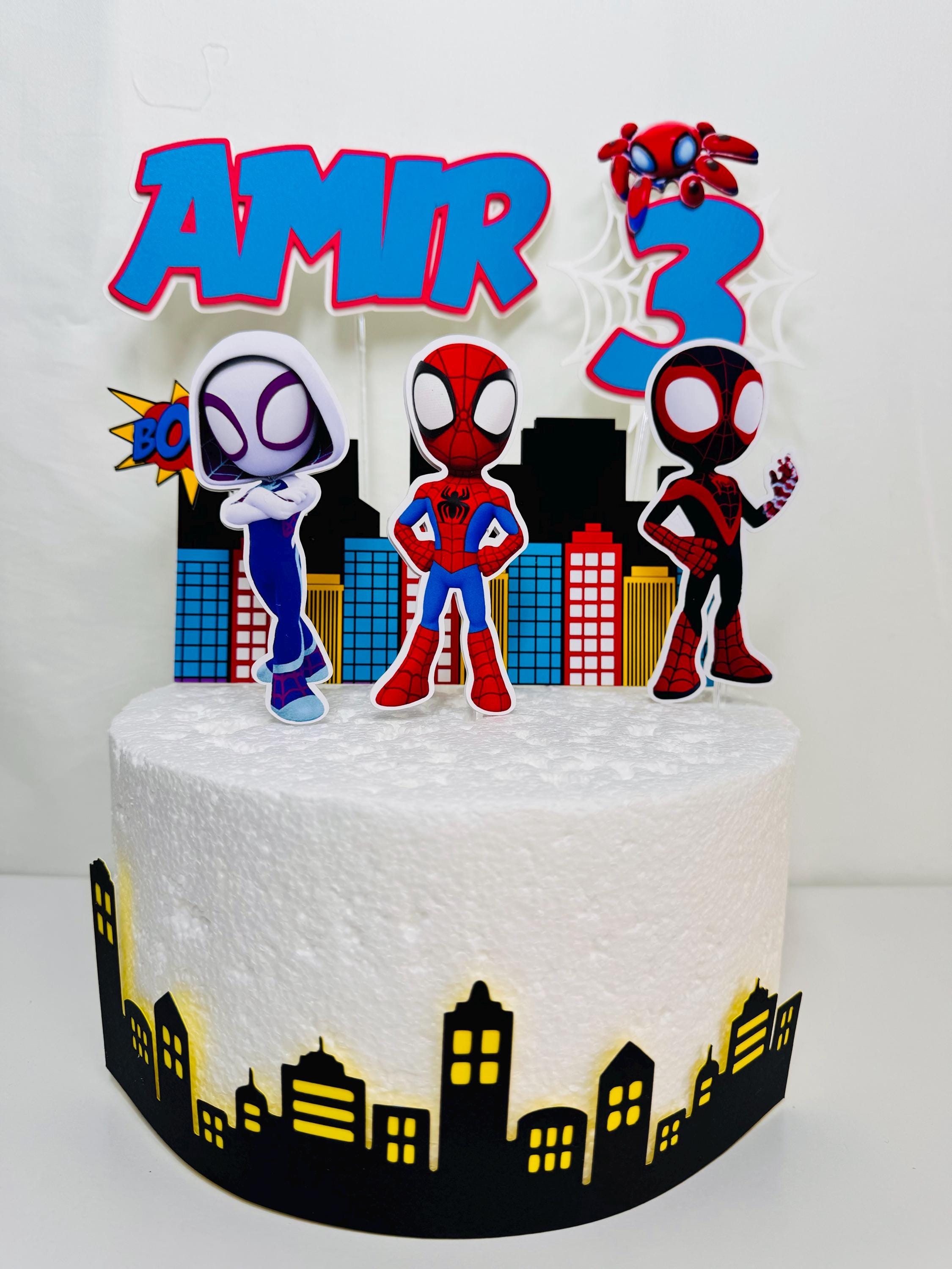 Spidey Cake Topper, Spidey and His Amazing Friends, Spidey Birthday ...