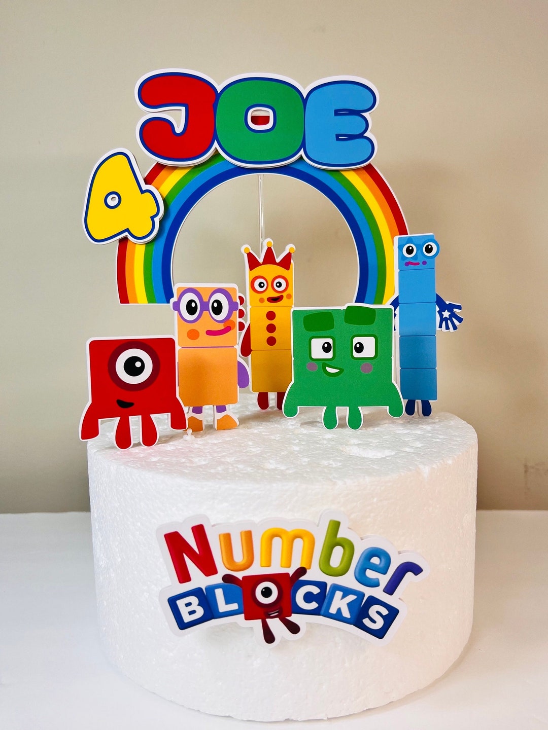 Number Blocks Cake Topper, Number Theme, Number Blocks Party,blocks ...