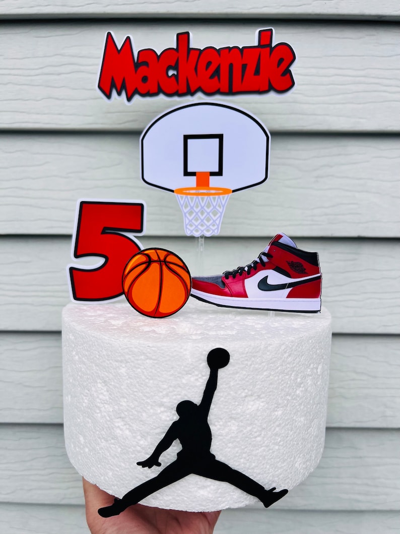 Inspired Sneaker Personalized Cake Topper, Custom Cake Topper Sneaker ...