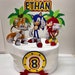 Sonic Cake Topper Custom Topper Sonic - Etsy