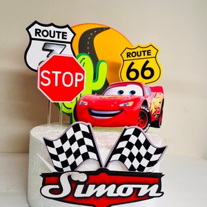 Cars Cake Topper, Cars Birthday Party, Cars Topper, Cars Cake ...