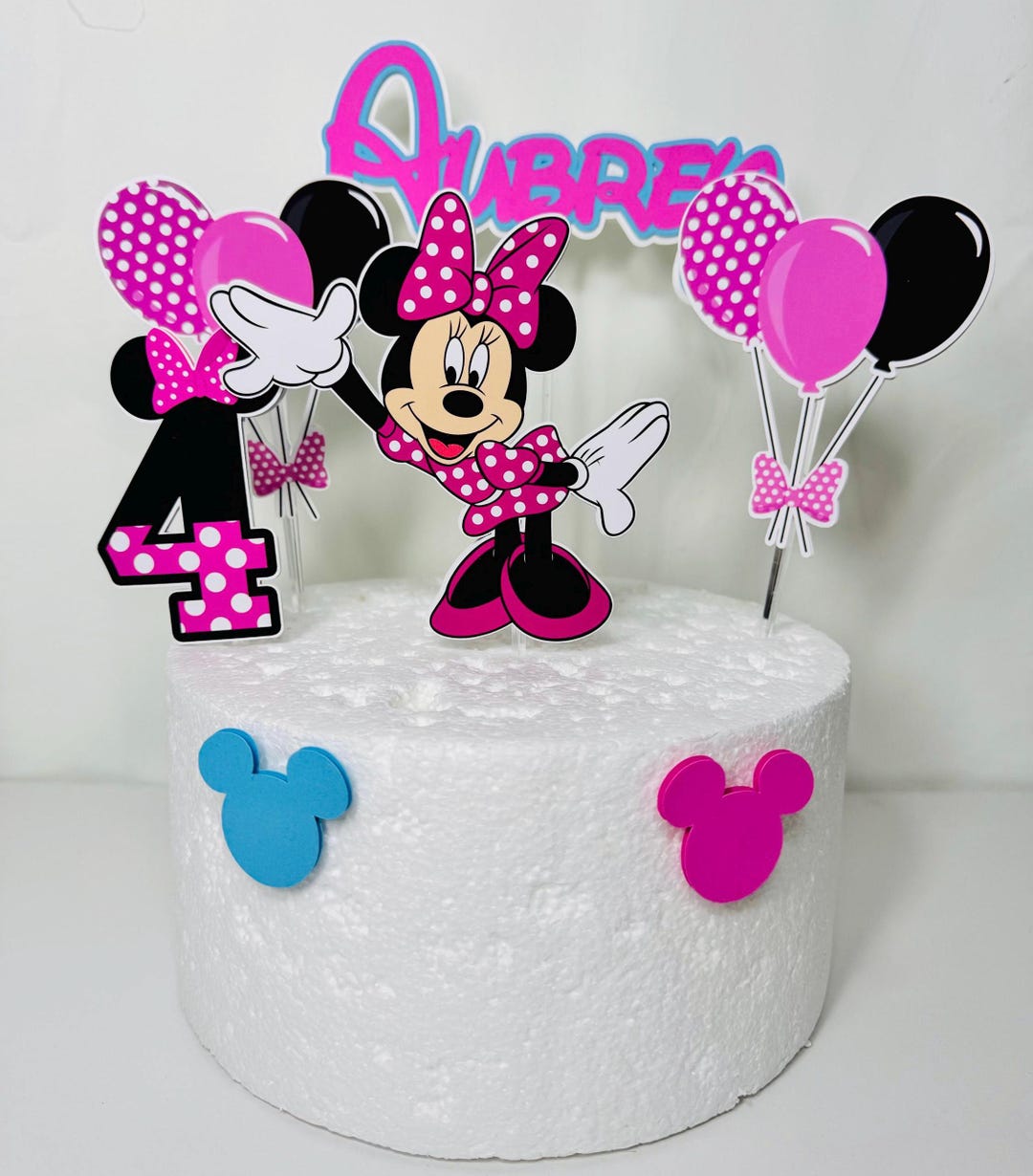 Cake Topper Minnie, Minnie Theme - Etsy