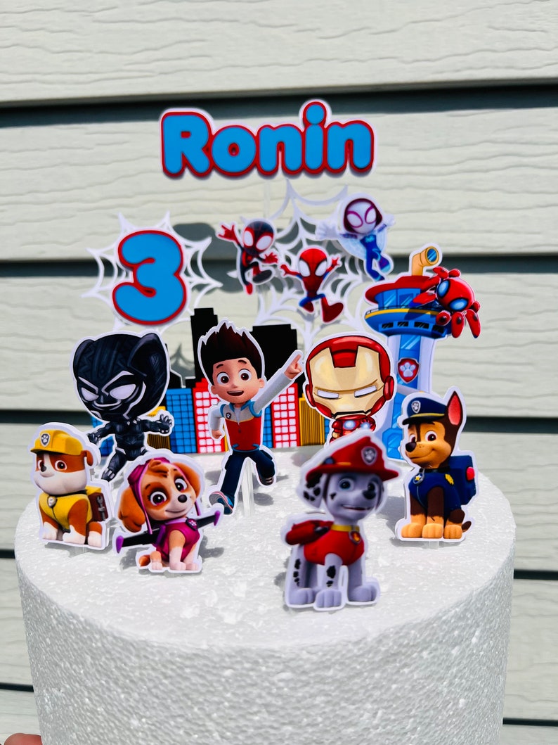 Spidey Cake Topper Spidey and His Amazing Friends Spidey - Etsy