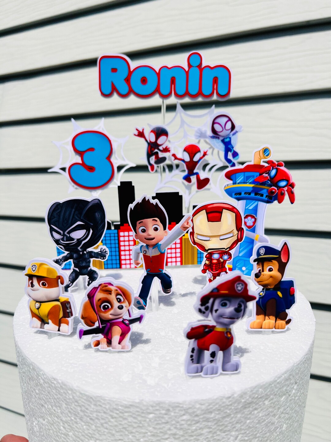 Spidey Cake Topper Spidey and His Amazing Friends Spidey - Etsy