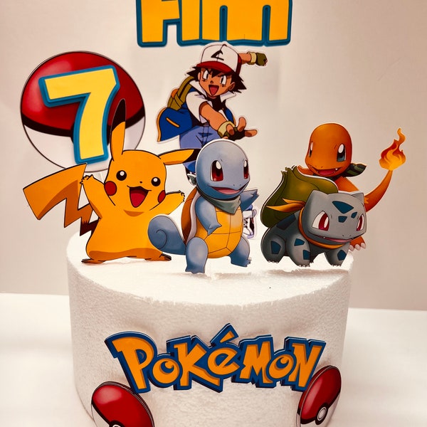 Pokemons Cake Topper - Etsy
