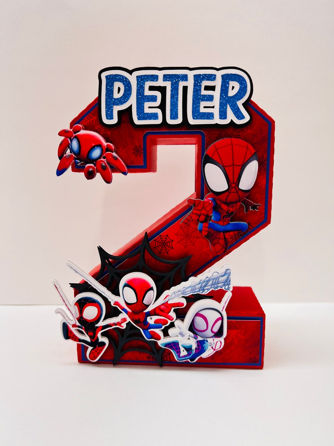 Spidey and His Amazing Friends 3D 7 Letters or Numbers - Etsy UK