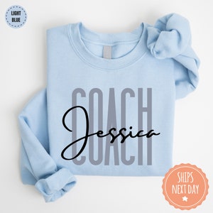 Personalized Coach Sweatshirt - Custom Coach Hoodie - Cheer Coach ...