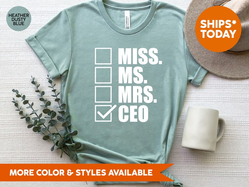 Miss. Ms. Mrs. CEO Tshirt CEO Shirt Entrepreneur Gift - Etsy