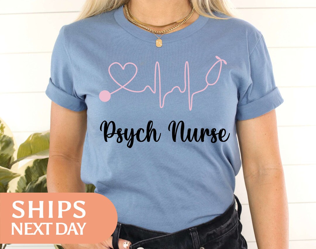 Psych Nurse Shirt Mental Health Nurse Tshirt PMHNP Tee Psychiatric ...