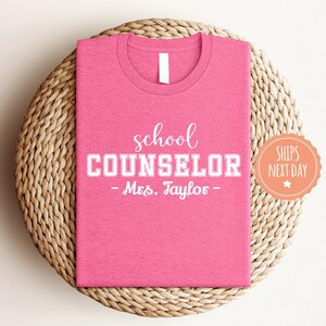 Customized School Counselor Shirt - Comfort Colors Tshirt - Back to ...