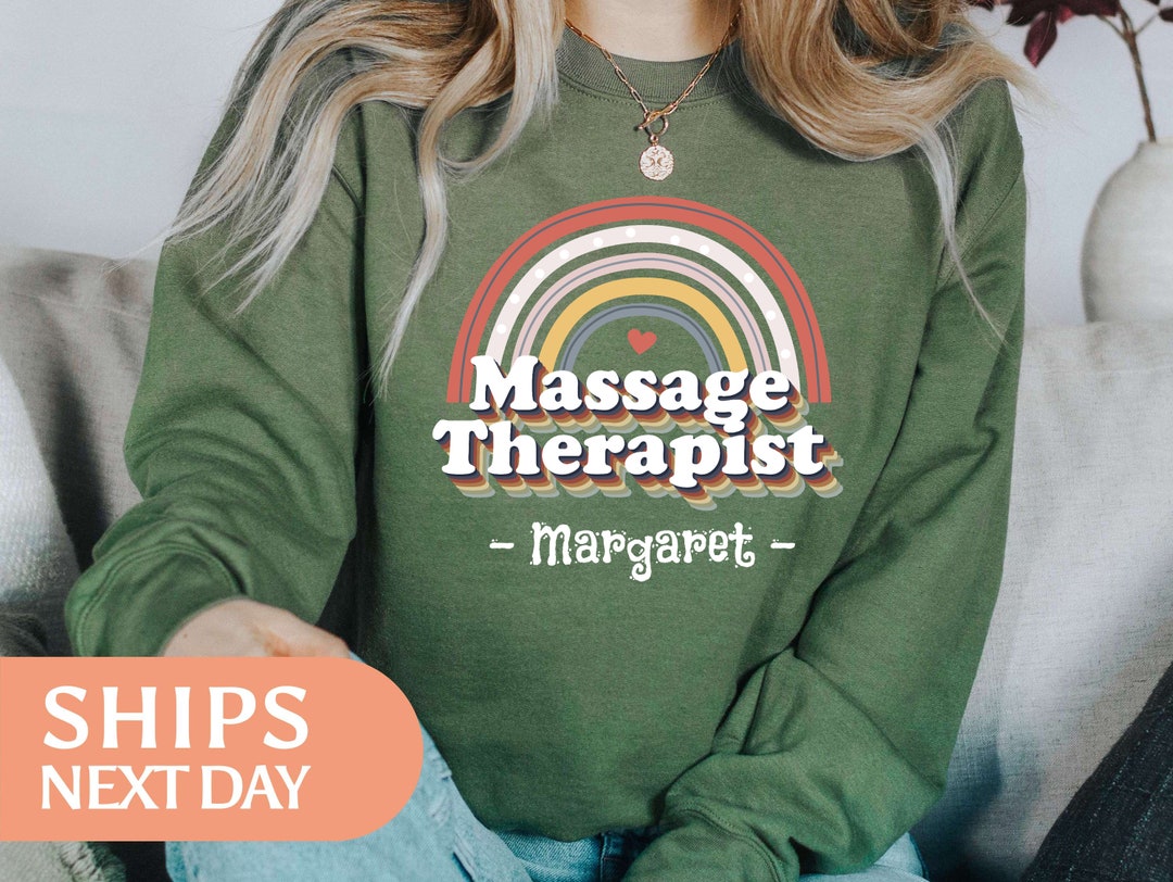 Personalized Massage Therapist Sweatshirt - Masseuse Hoodie - Custom ...