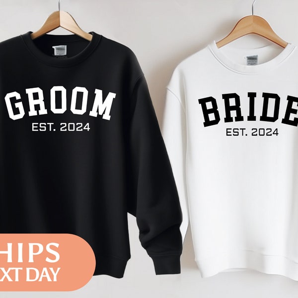 Wedding Bride and Groom Sweater - Etsy