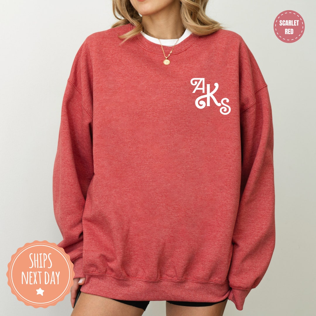 Monogrammed Pocket Sweatshirt - Monogram Pocket Crewneck - Bridal Party ...