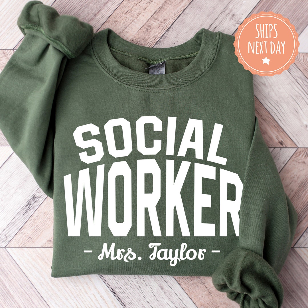 Custom Social Worker Sweatshirt Licensed Clinical Social - Etsy