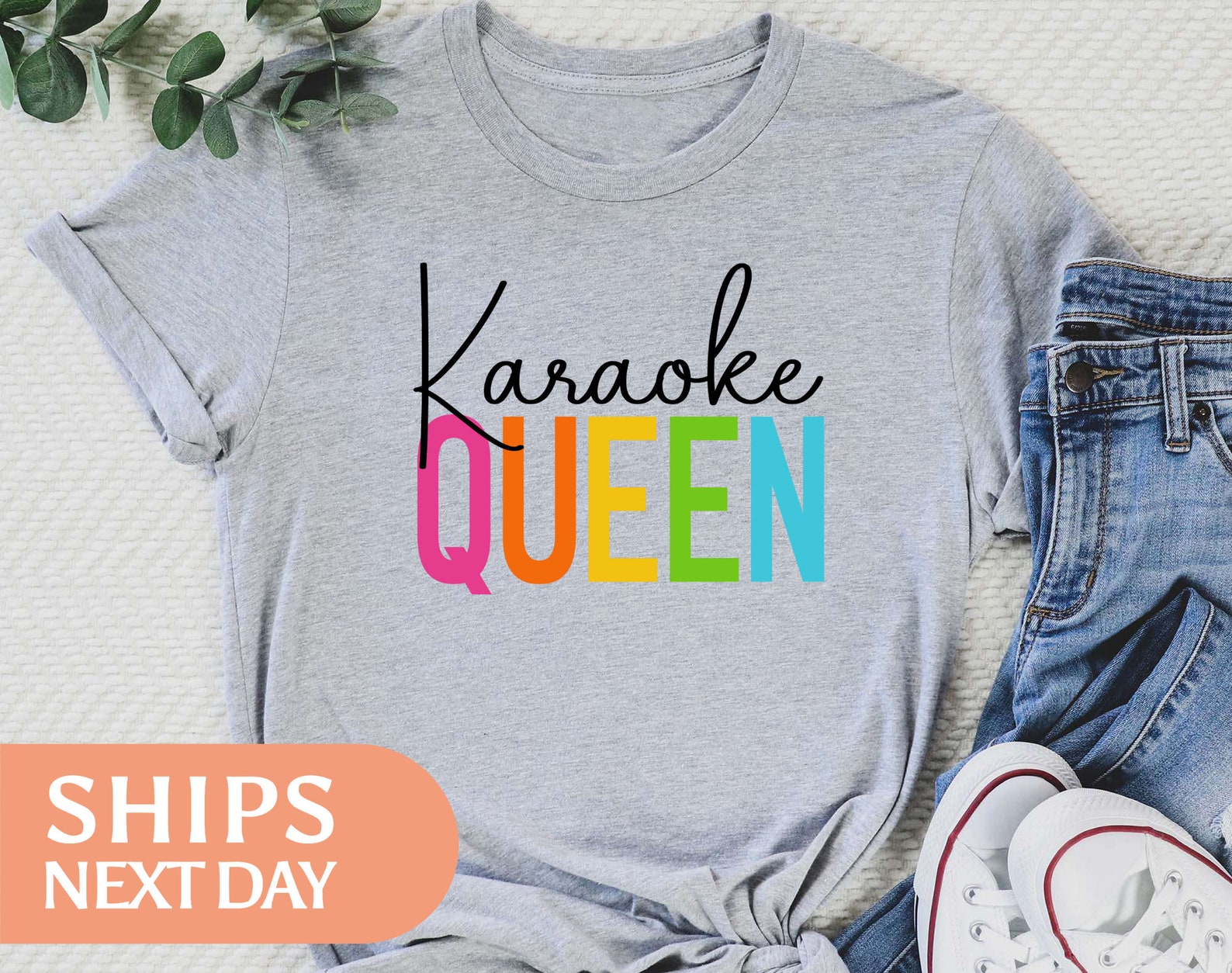 Karaoke Queen Shirt Singer Tshirt Karaoke Party Tee Karaoke Bar Music ...