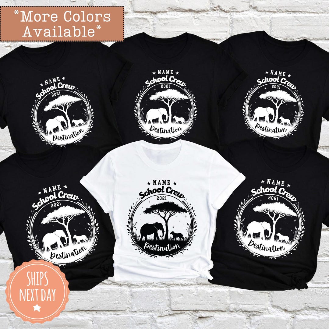 Custom Zoo Crew T-shirt - Personalized School Zoo Crew Tee - Zoo Trip ...