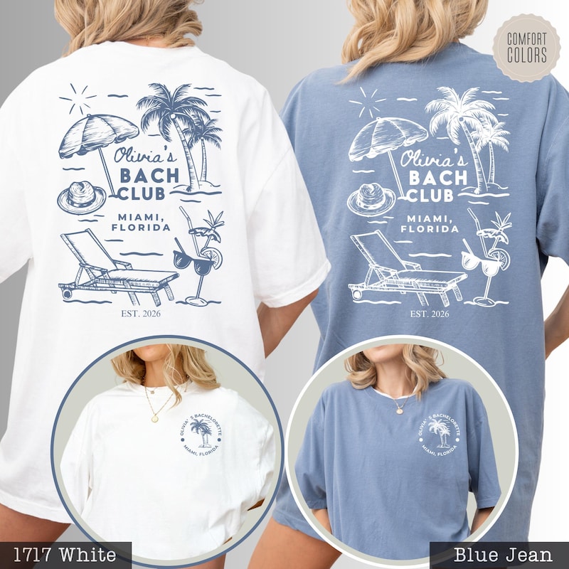 Beach Club Tshirt 30 - Etsy