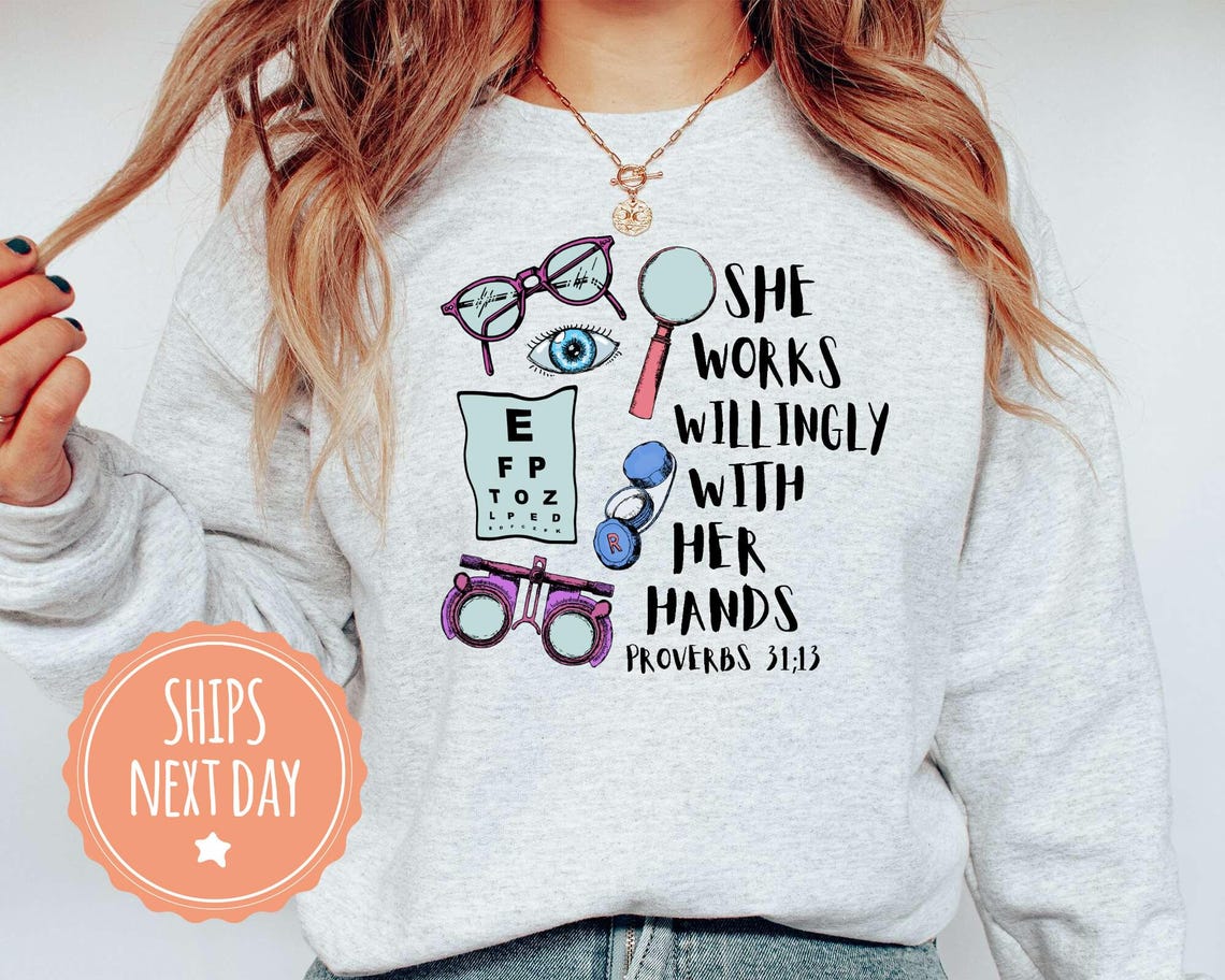 Optometry Sweatshirt - Optician Crewneck - Eye Doctor Gift ...