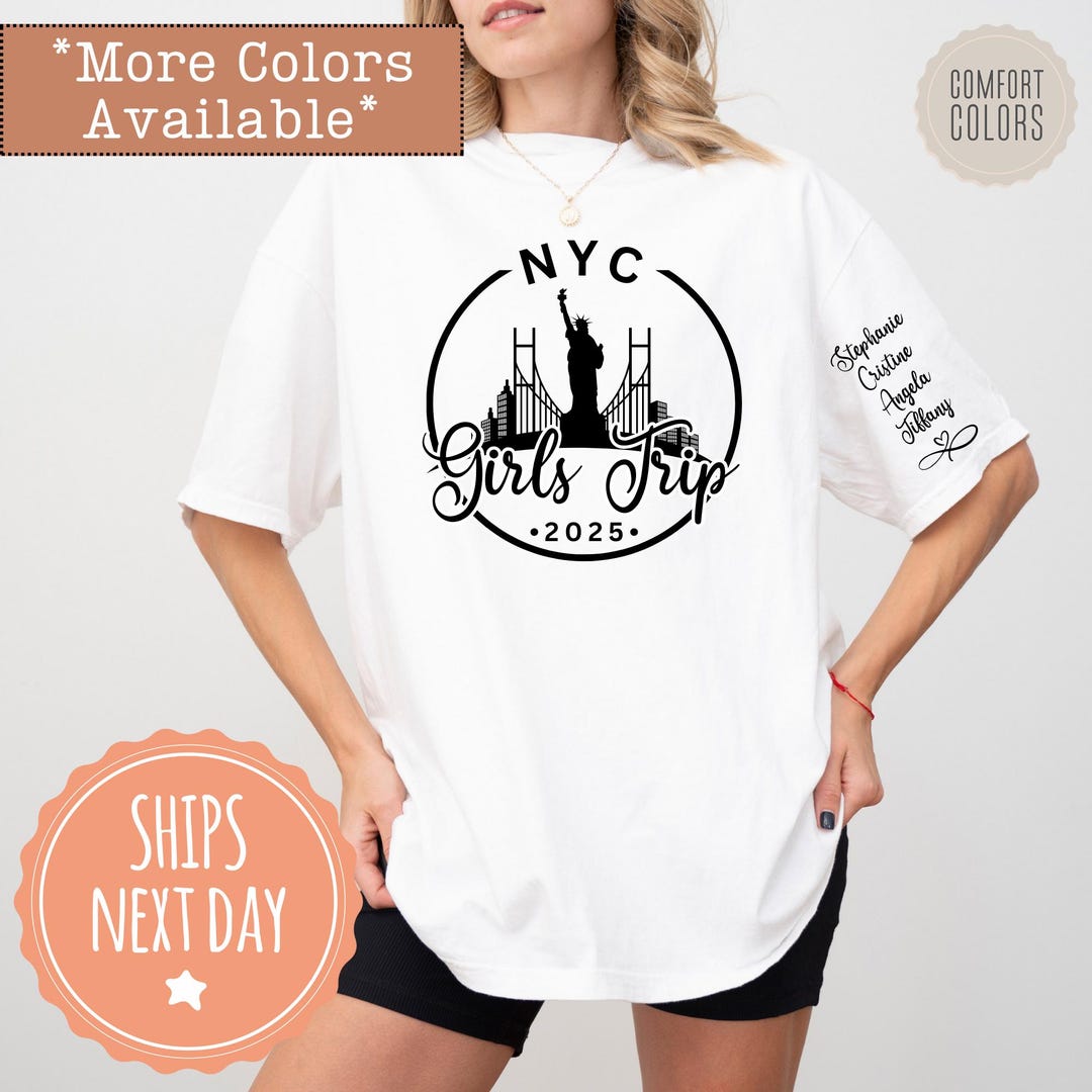 Personalized New York Girls Trip Shirts - Girls Trip NYC Tshirt - Girls ...