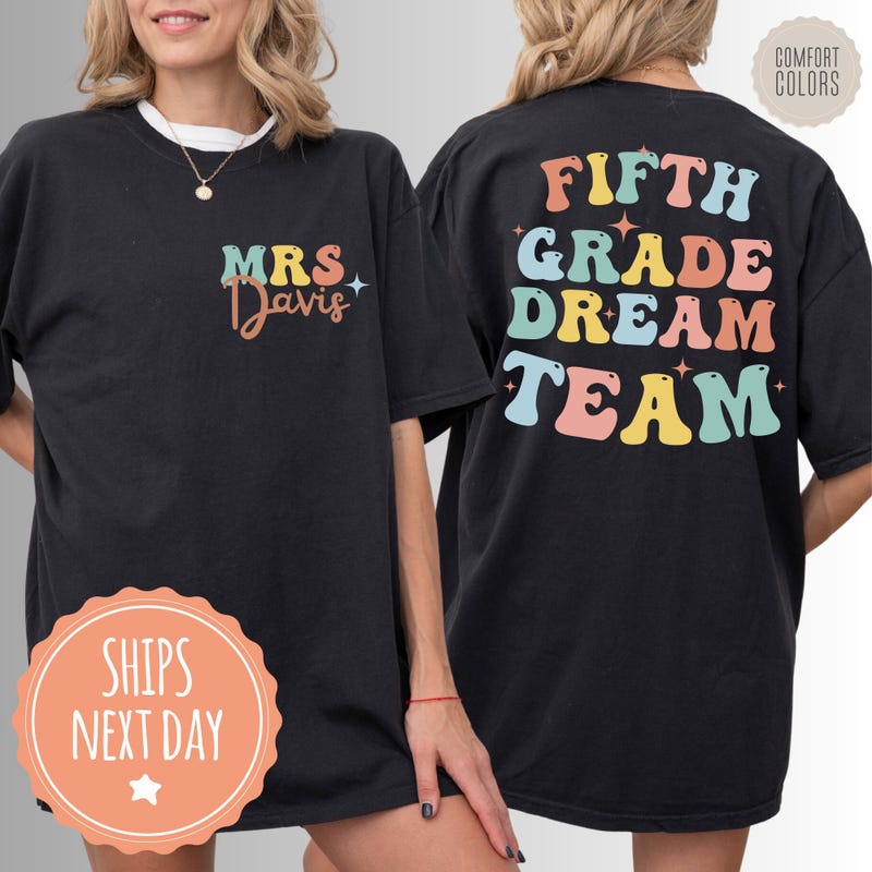 5th Grade Teacher Shirt - Etsy