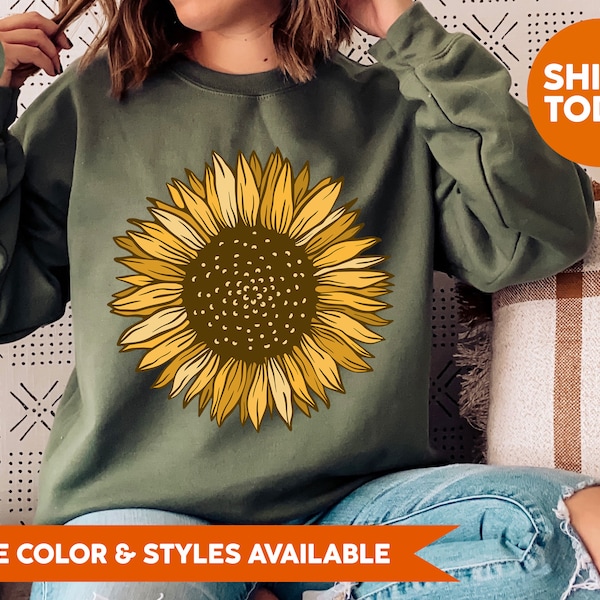 Sunflower Sweater - Etsy