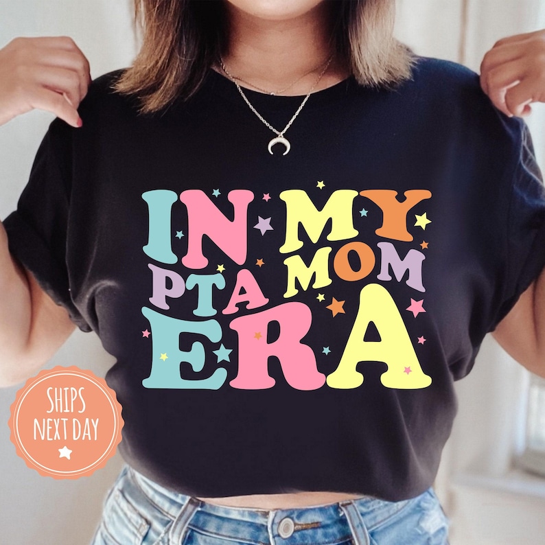 In My PTA Mom Era Comfort Colors Shirt - Parent Teacher Association ...