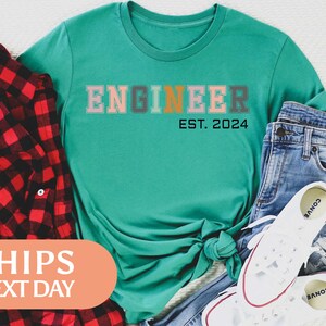 Custom Engineer Shirt - Civil Engineer Tshirt - Custom EST Tee ...